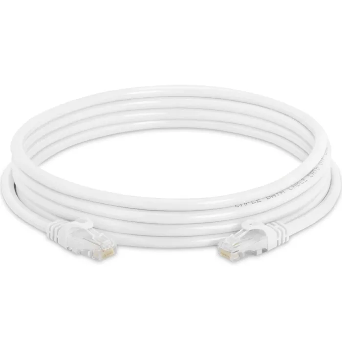 RJ45 CAT6 Ethernet Network Cable - White - 2M